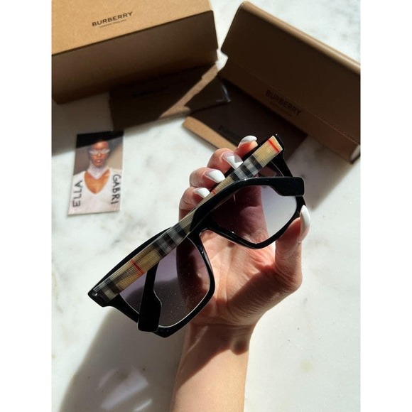 Burberry | Accessories | New Burberry Be4335 Maple Black Square ...